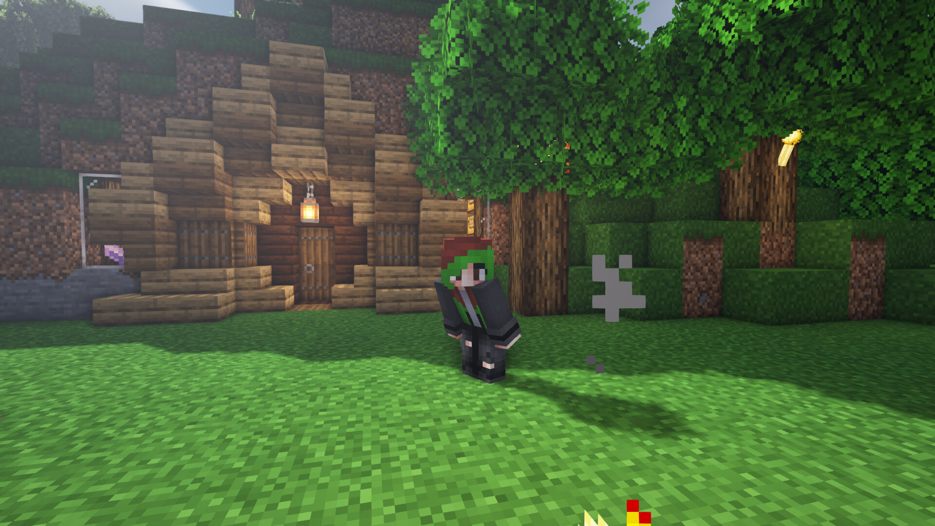 Hobbit Hole Storage/Auto Farm Area Minecraft Map