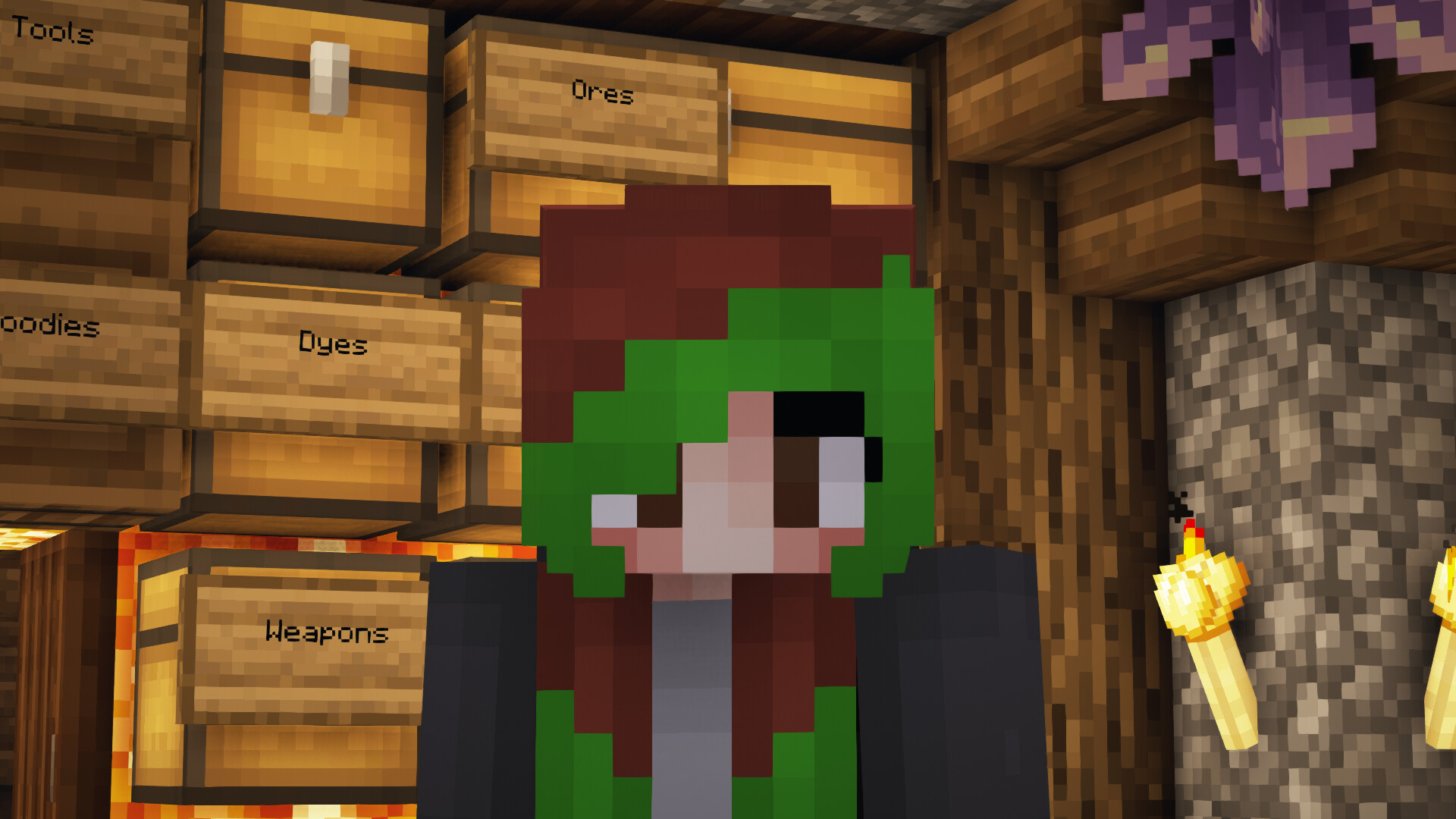 Hobbit Hole Storage/Auto Farm Area Minecraft Map