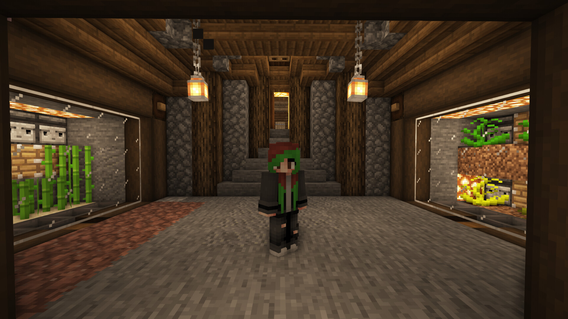 Hobbit Hole Storage/Auto Farm Area Minecraft Map