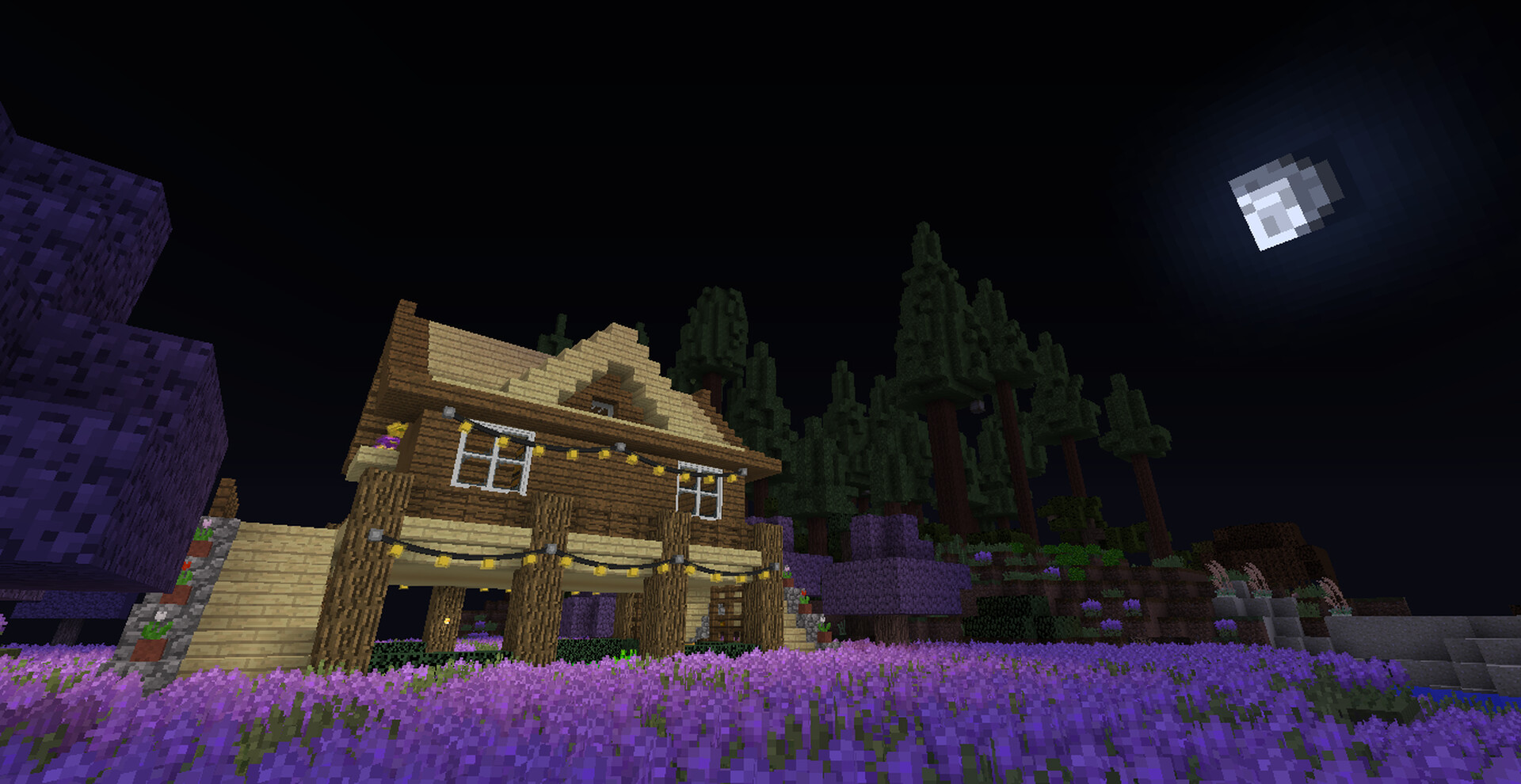 Lavender Field Survival House (Biomes O' Plenty) [1.12.2 Modded ...