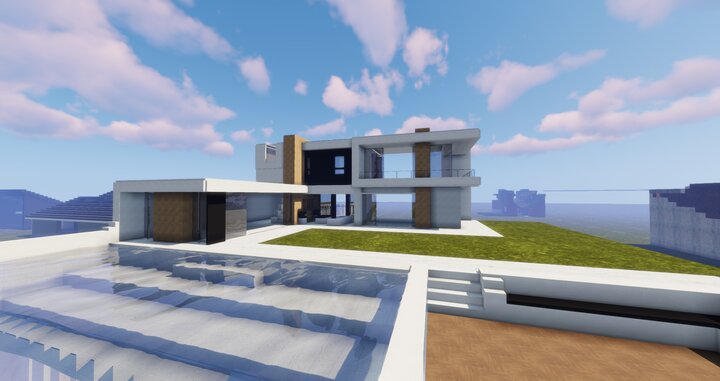 ultra modern mansion Minecraft Map