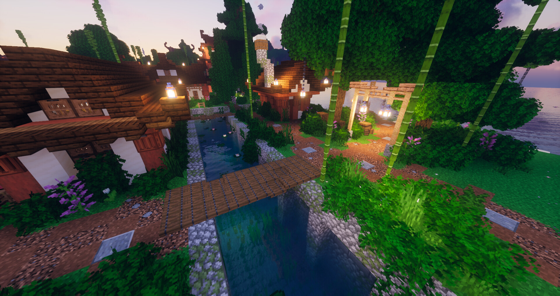 Atarashi Canals | Japanese themed Minecraft Village | Builder's Forge ...