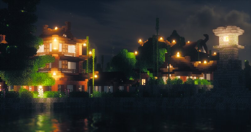 Atarashi Canals | Japanese themed Minecraft Village | Builder's Forge ...