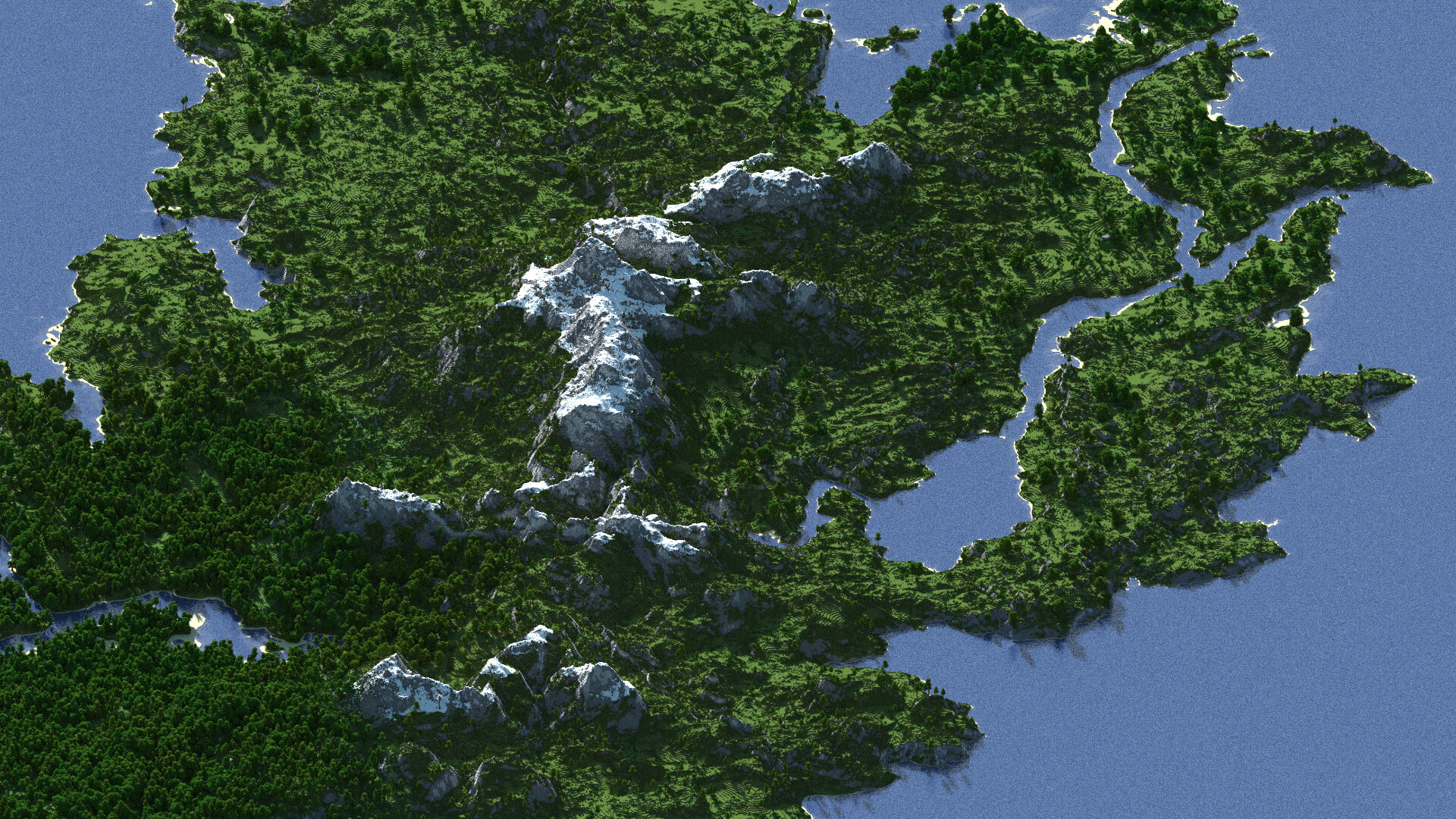 Simple world - 6000x6000 Minecraft Map
