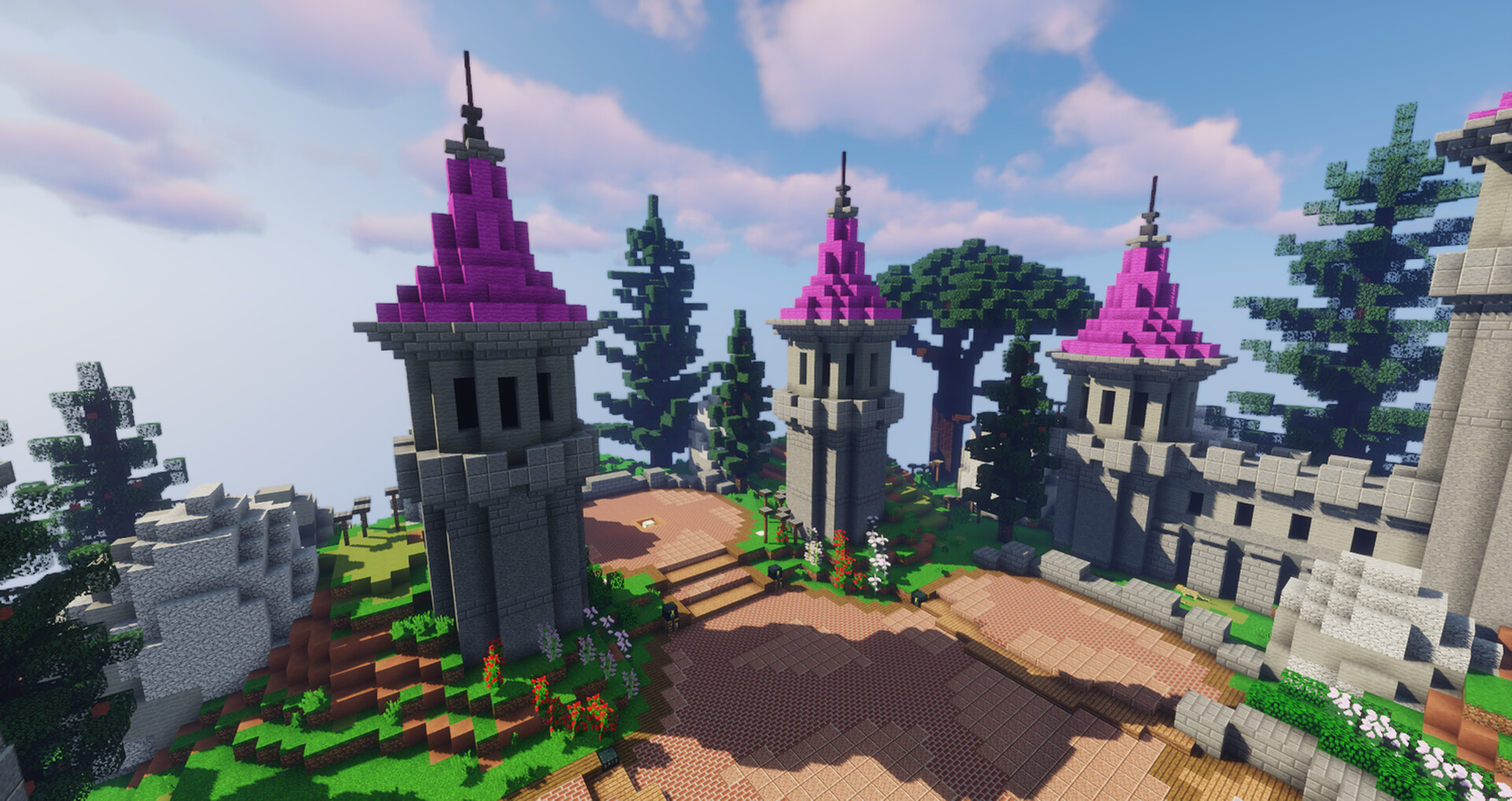 🍇 PURPLE CASTLE LOBBY 1.8+ Minecraft Map