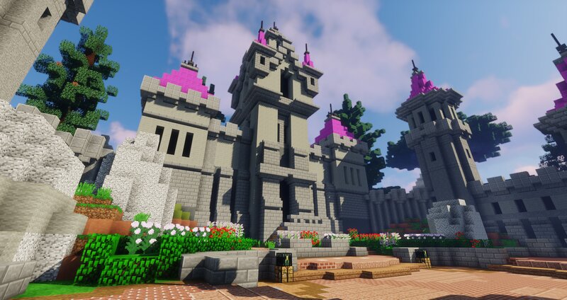 🍇 PURPLE CASTLE LOBBY 1.8+ Minecraft Map