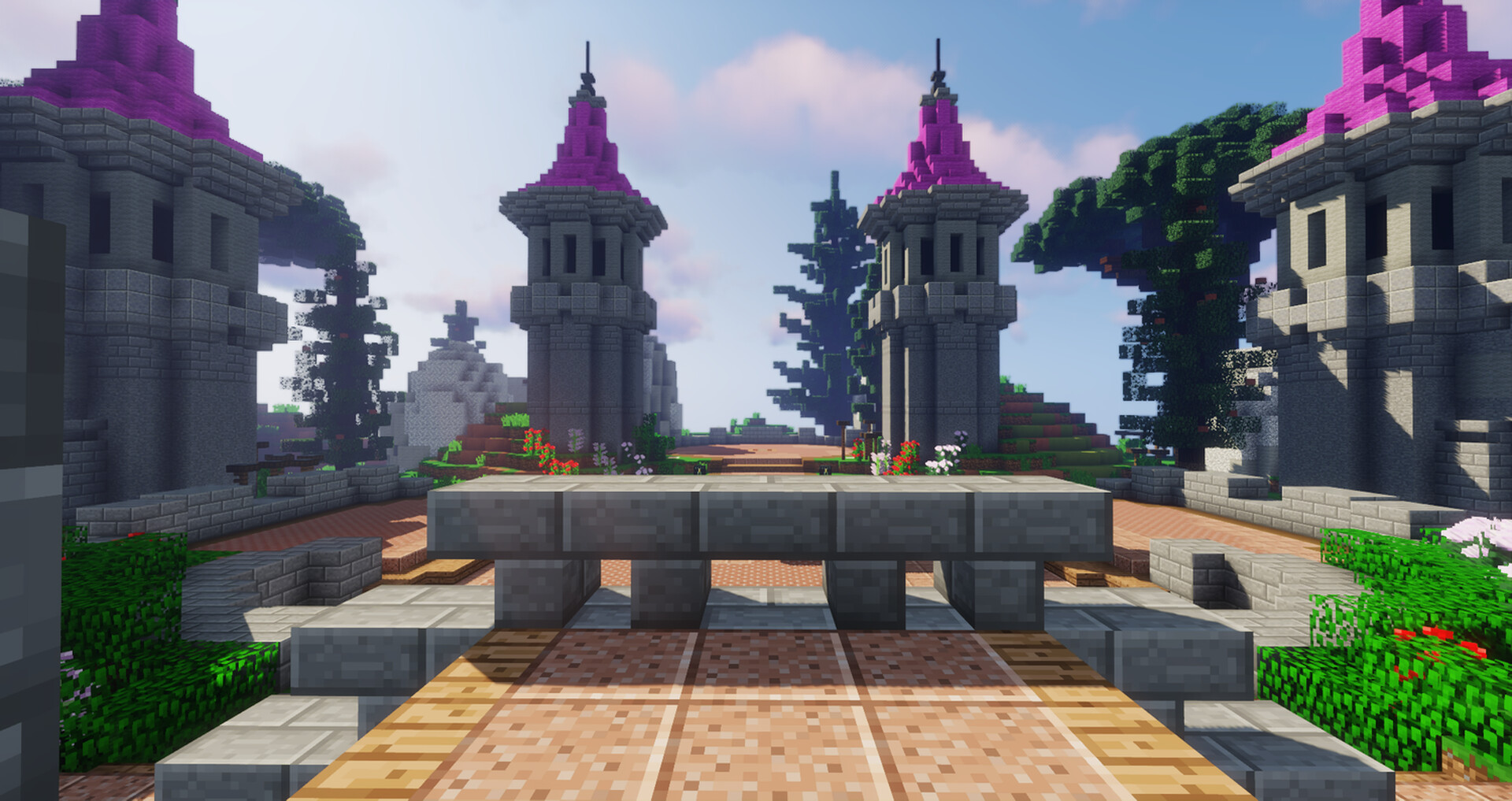 🍇 PURPLE CASTLE LOBBY 1.8+ Minecraft Map