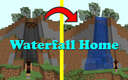 How to make a Waterfall Home/Hidden Base - in Survival Minecraft Map