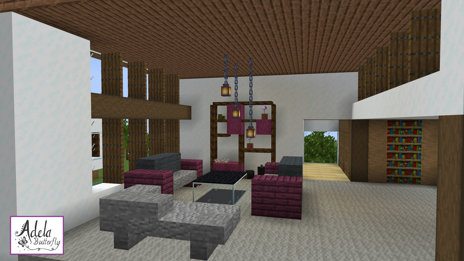 3 modern living room interior ideas Minecraft Map