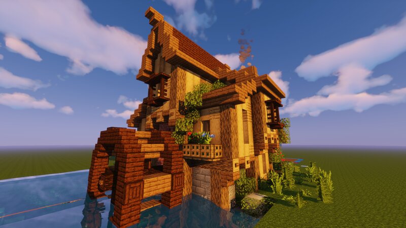[Download & Schematic] Waterwheel - Weekly Build #4 Minecraft Map