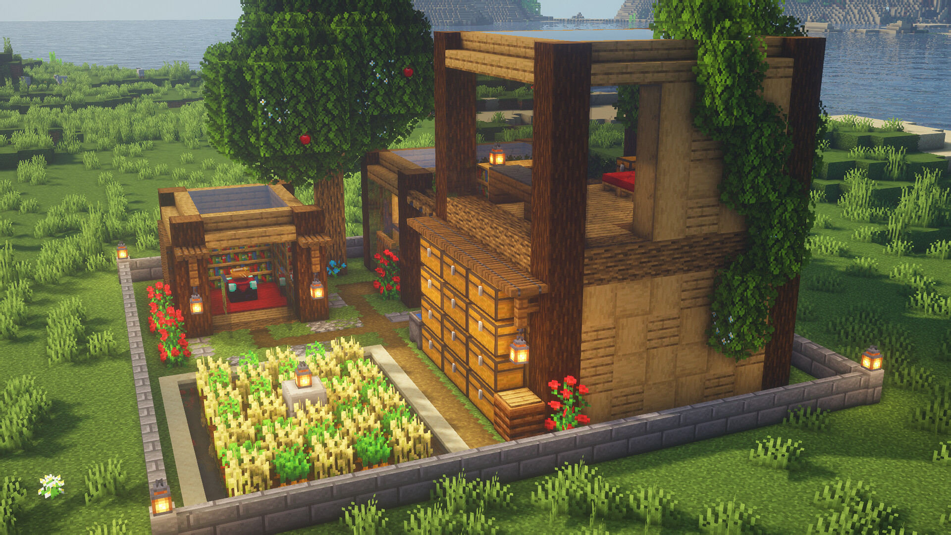 Simple Survival Base Minecraft Map