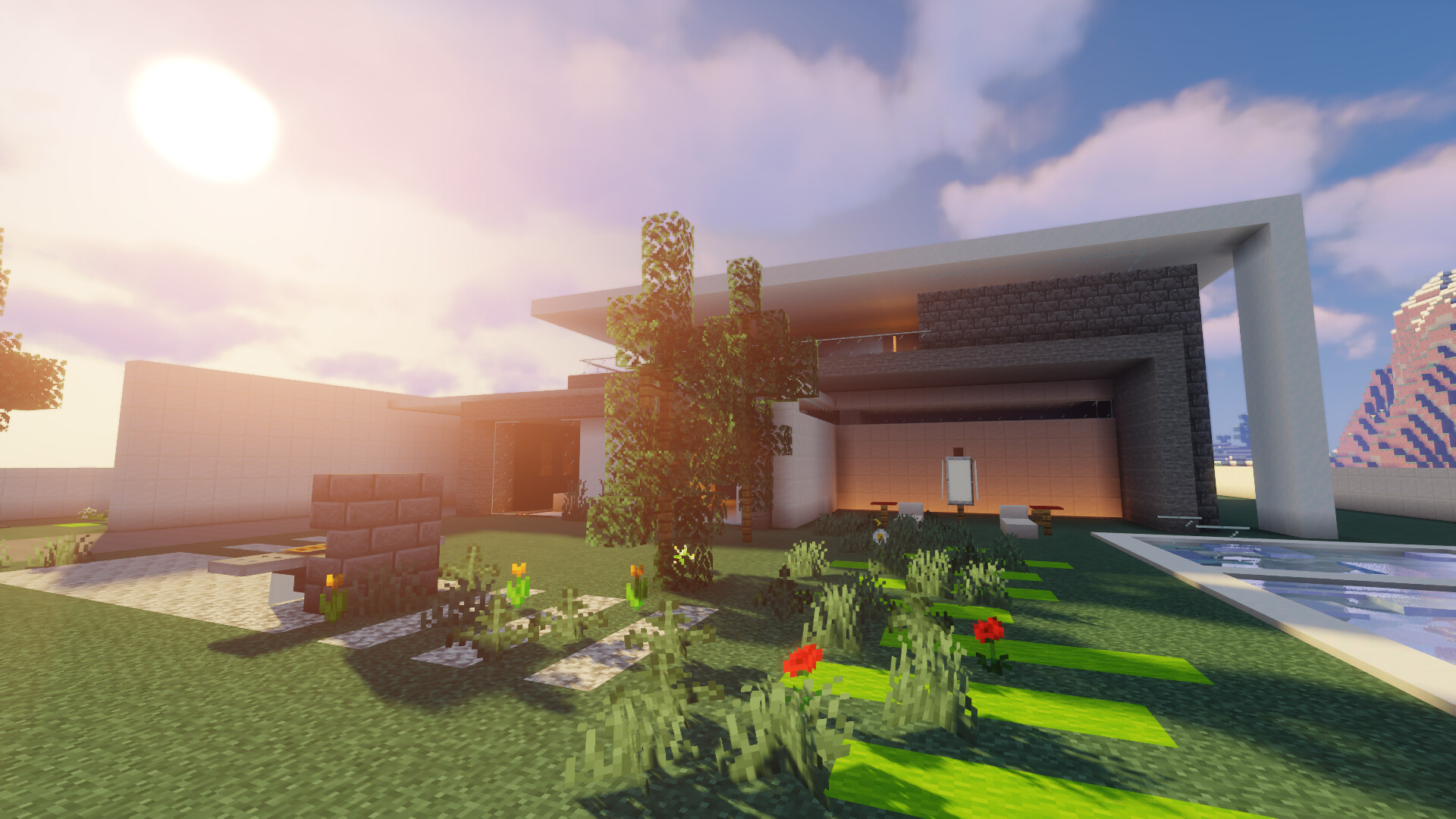 Cool Modern House Minecraft Map