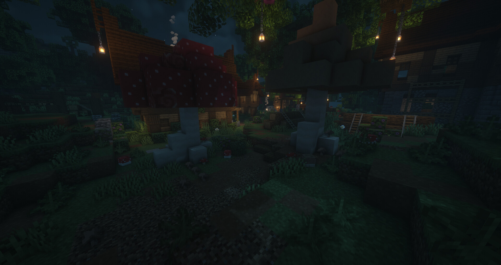 1.17 Custom Forest Town | Builder's Forge Minecraft Map