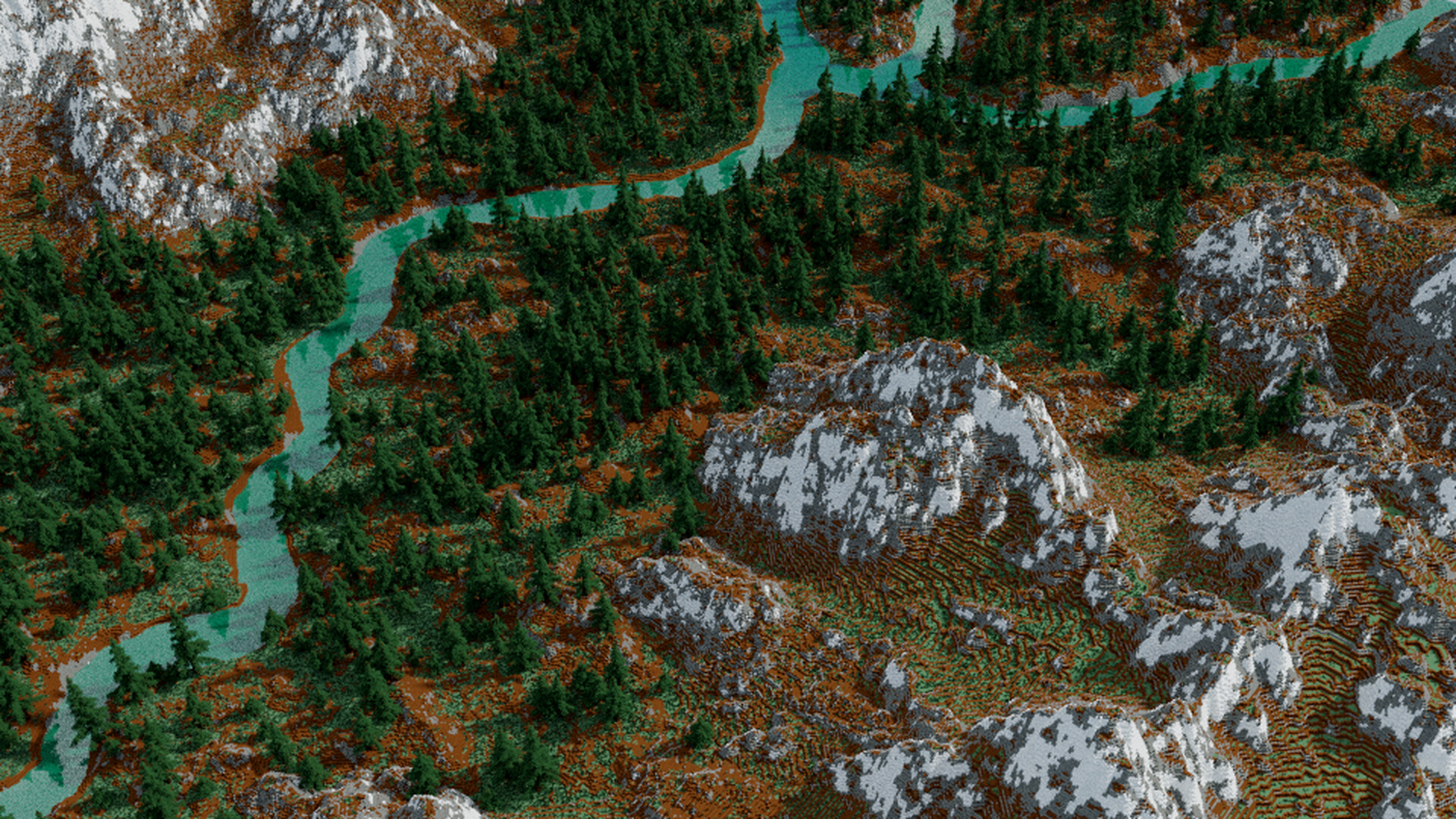 Taiga River Minecraft Map