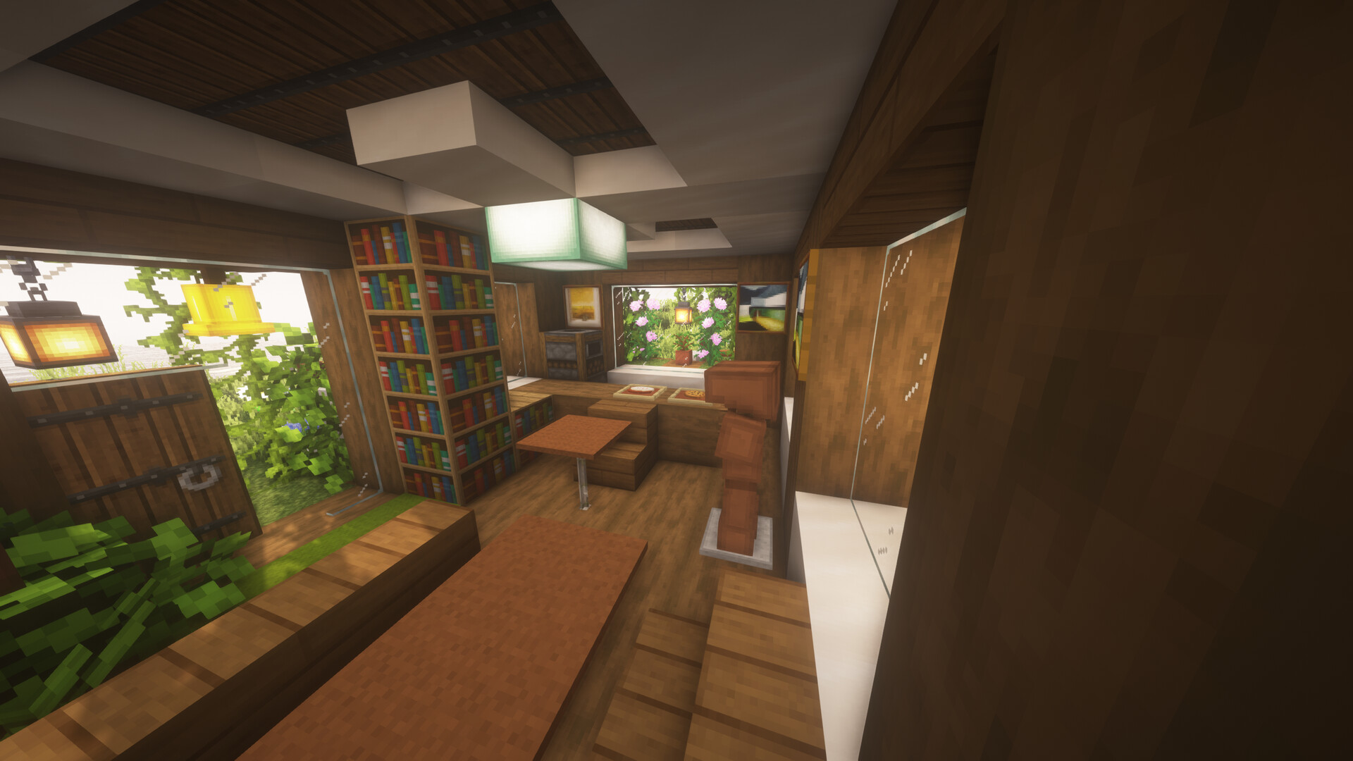 Cafe Wooden Style Minecraft Map
