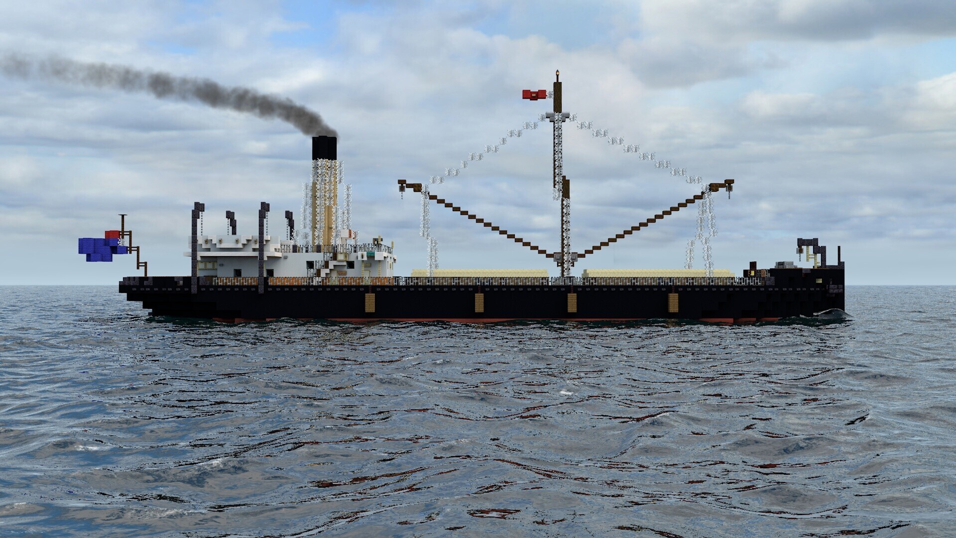 S.S. Pontic (1894) - White-Star baggage tender and water supply ship ...