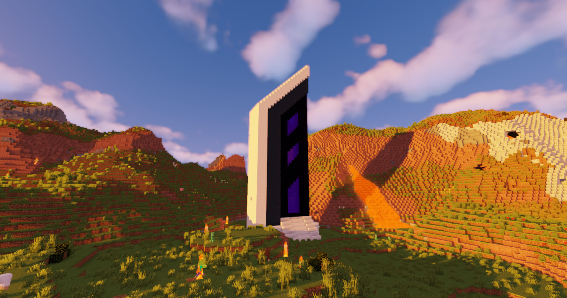Futuristic Nether Portal Minecraft Map