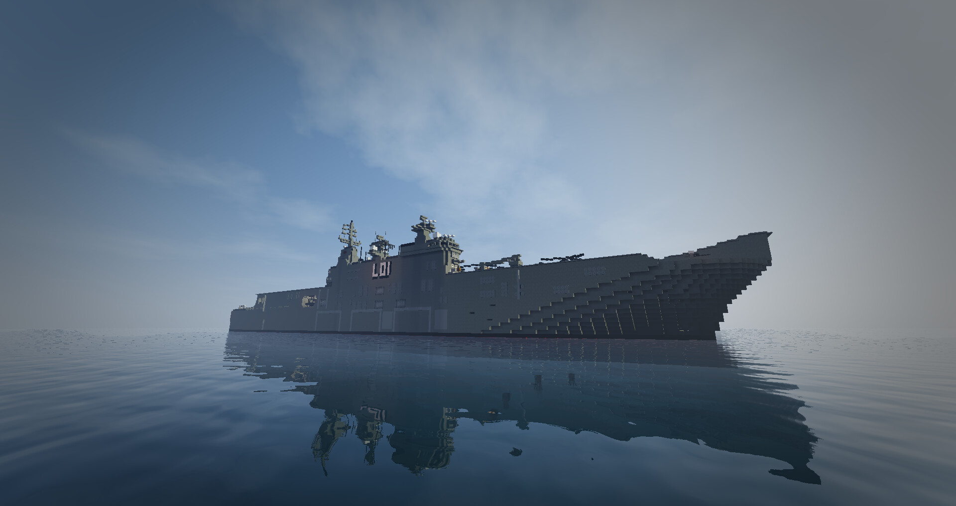 Canberra-class landing helicopter dock (HMAS Adelaide) Minecraft Map