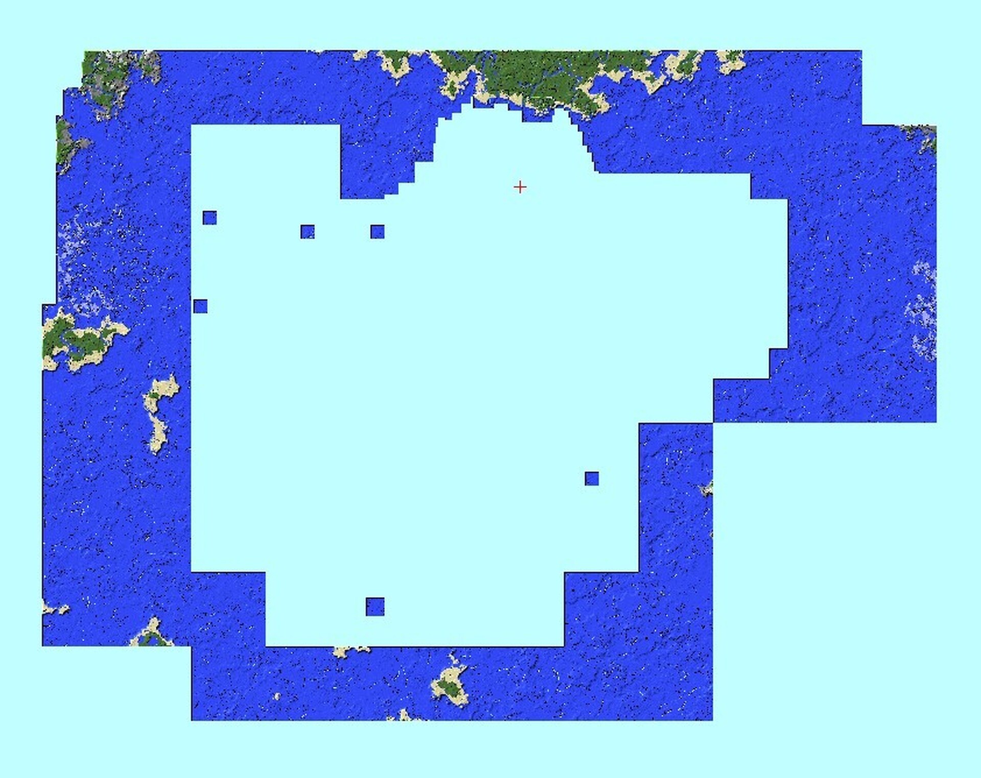 Creative Resource: Custom Continent kit- ocean edge Minecraft Map