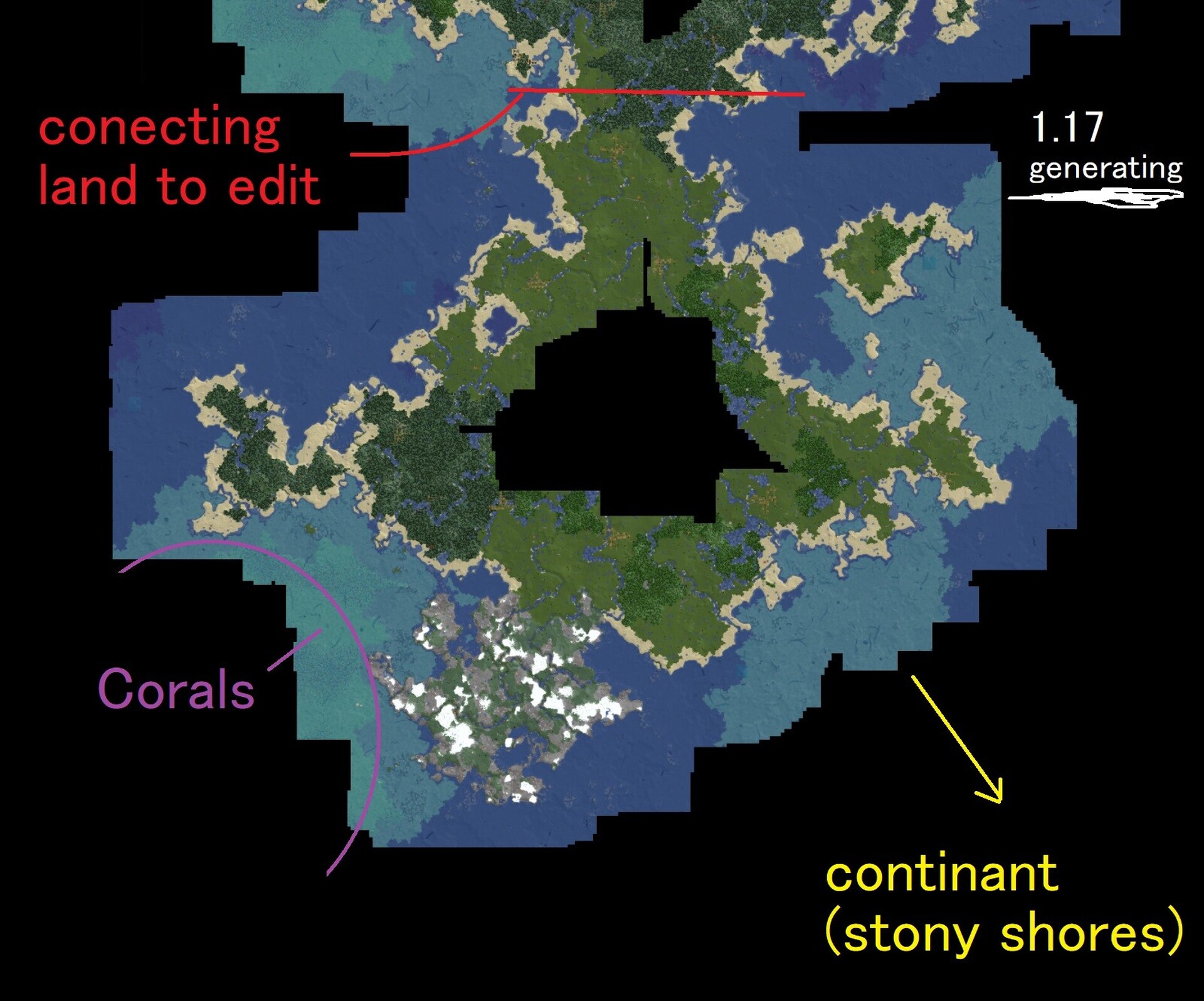 Creative Resource: Custom Continent kit- ocean edge Minecraft Map