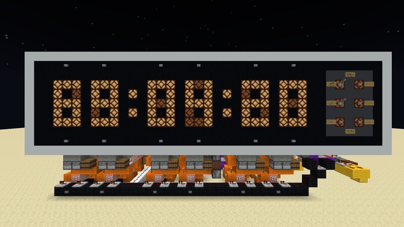 Redstone Clock v4 - 4 in 1 Timer, Stopwatch, Clock with Game-Time Sync ...