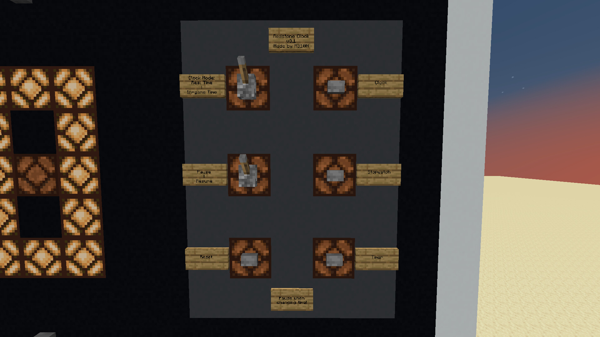 Redstone Clock v4 - 4 in 1 Timer, Stopwatch, Clock with Game-Time Sync ...