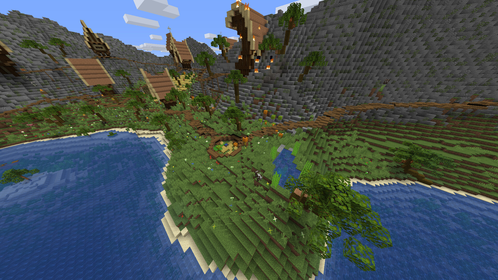 A Pirat Island with an extra floting island and a underwater Cave ...