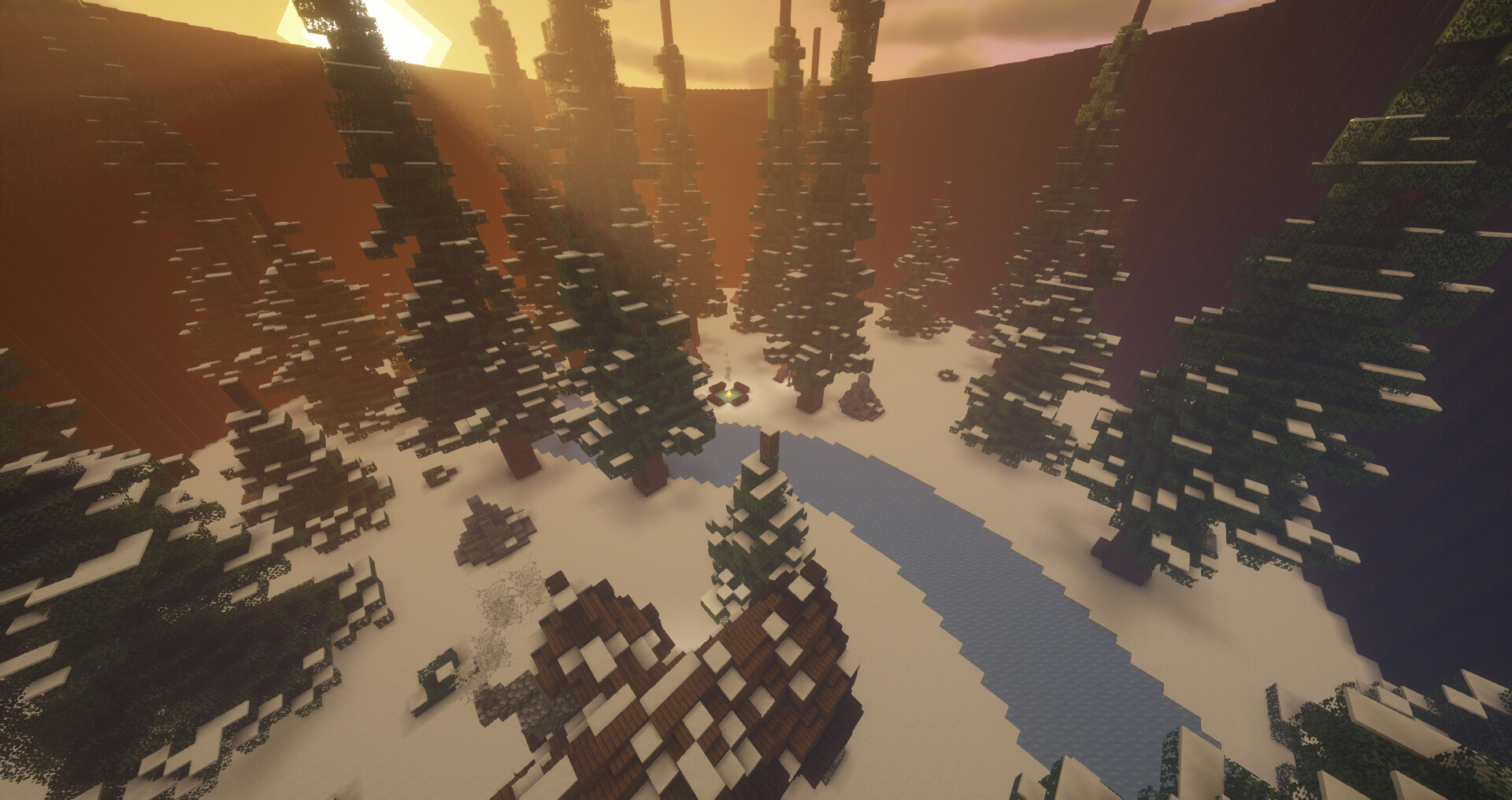 PVP Snowy Forest Arena (Beginner Series) Minecraft Map