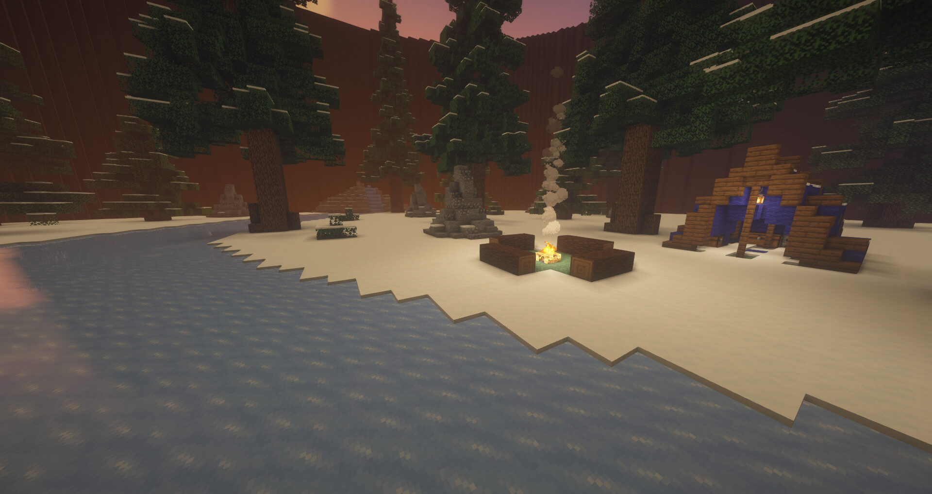 PVP Snowy Forest Arena (Beginner Series) Minecraft Map