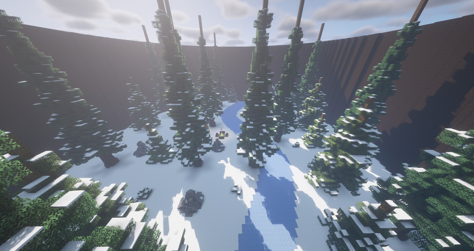 PVP Snowy Forest Arena (Beginner Series) Minecraft Map