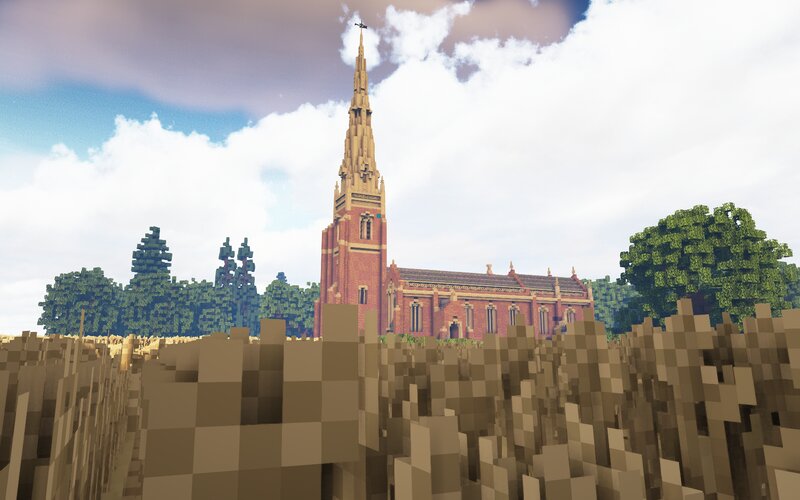 Parish Church of St John the Baptist, Edensor Minecraft Map