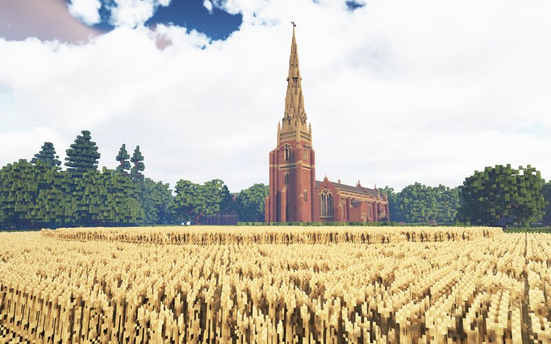 Parish Church of St John the Baptist, Edensor Minecraft Map