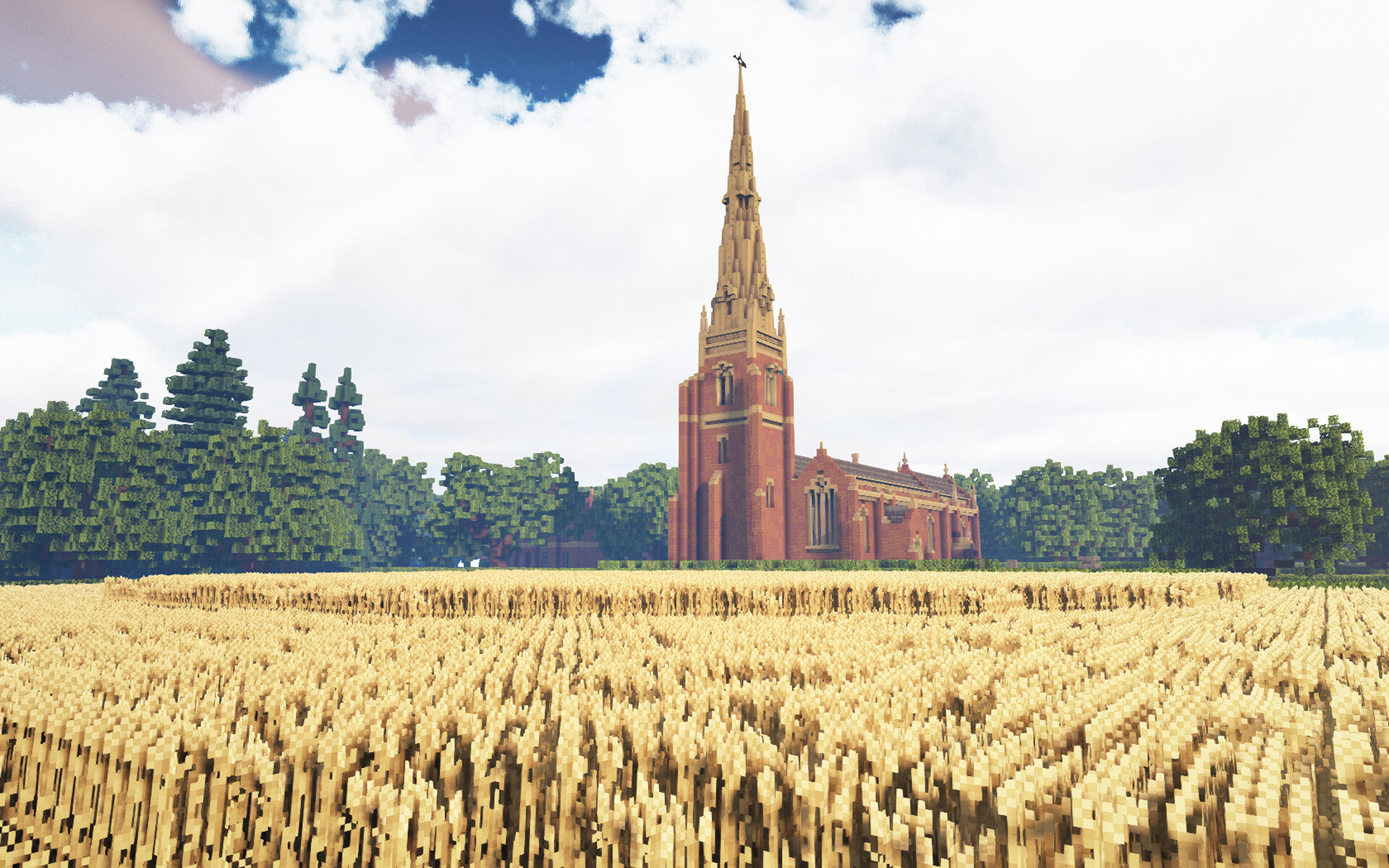 Parish Church of St John the Baptist, Edensor Minecraft Map