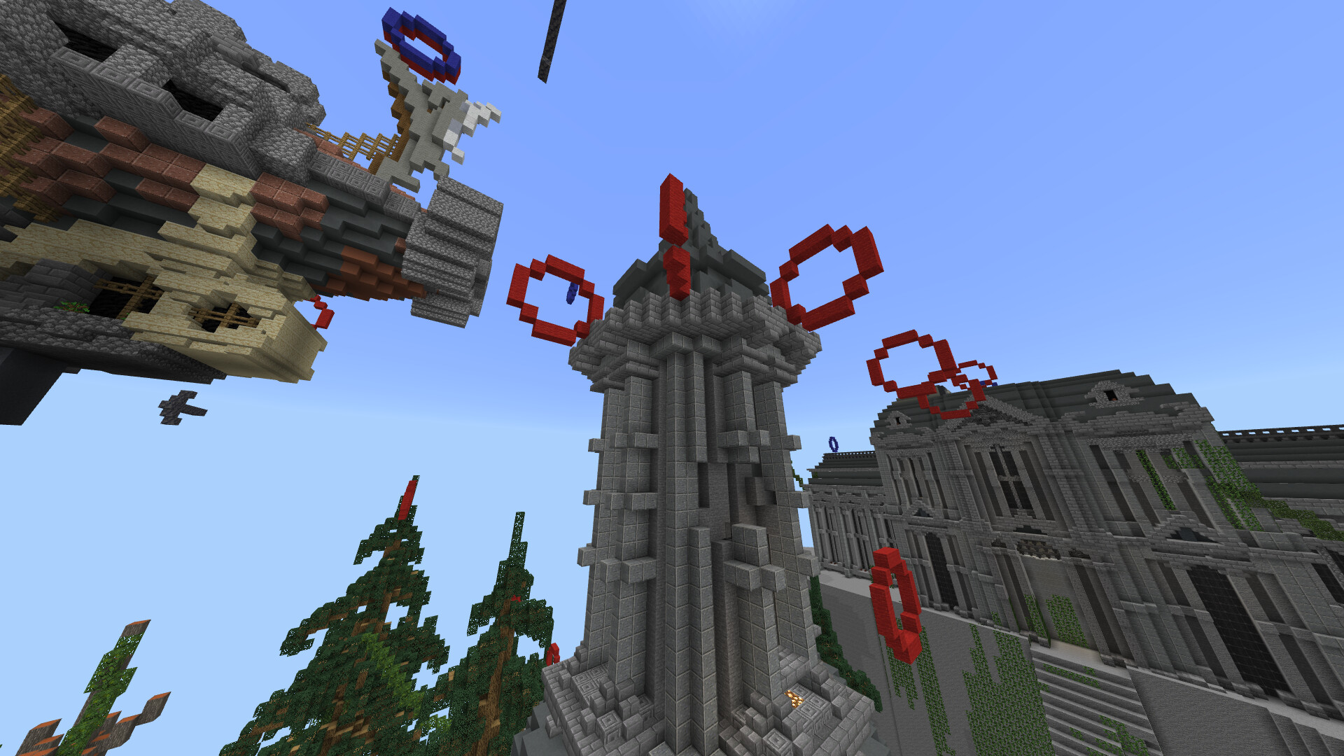 Haunted Mansion Elytra Course Minecraft Map