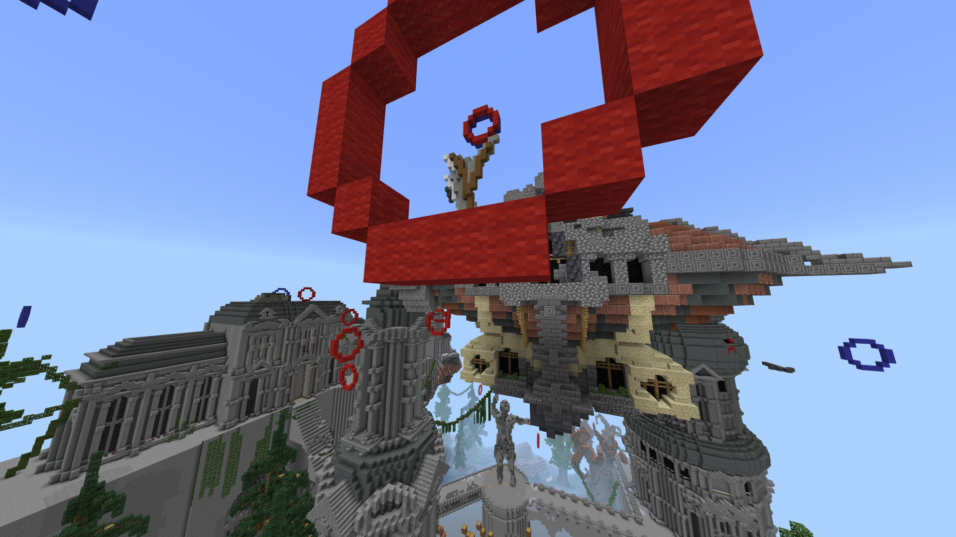 Haunted Mansion Elytra Course Minecraft Map