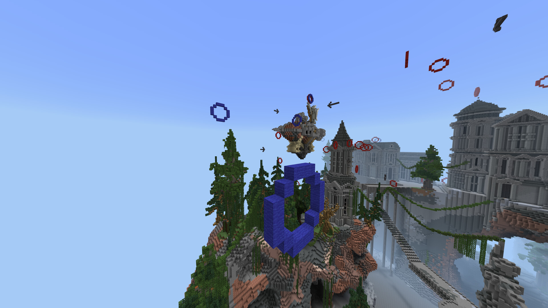 Haunted Mansion Elytra Course Minecraft Map