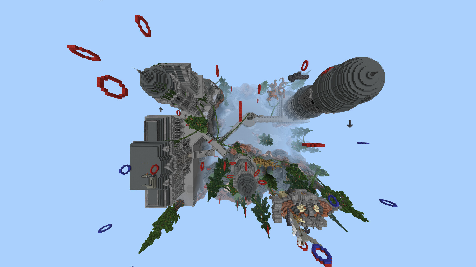 Haunted Mansion Elytra Course Minecraft Map