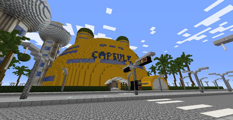 Dragon Ball Capsule Corp. In Minecraft Minecraft Map