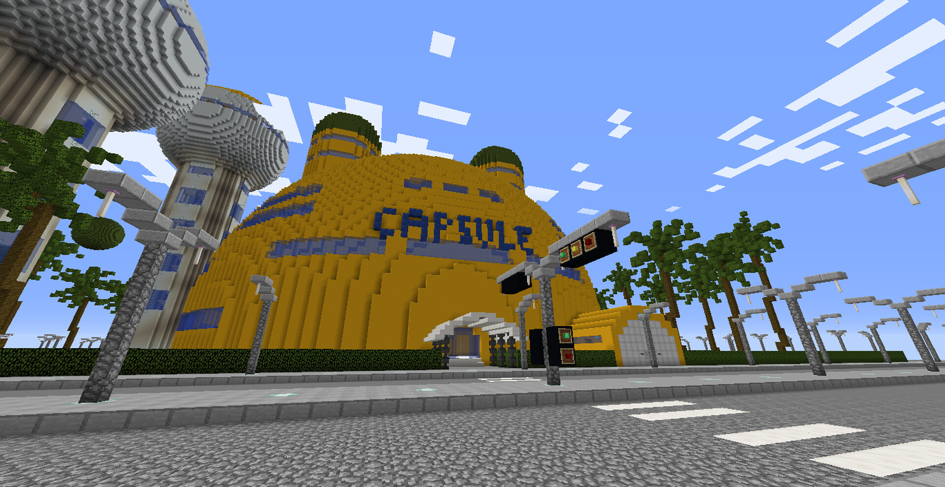 Dragon Ball Capsule Corp. In Minecraft Minecraft Map