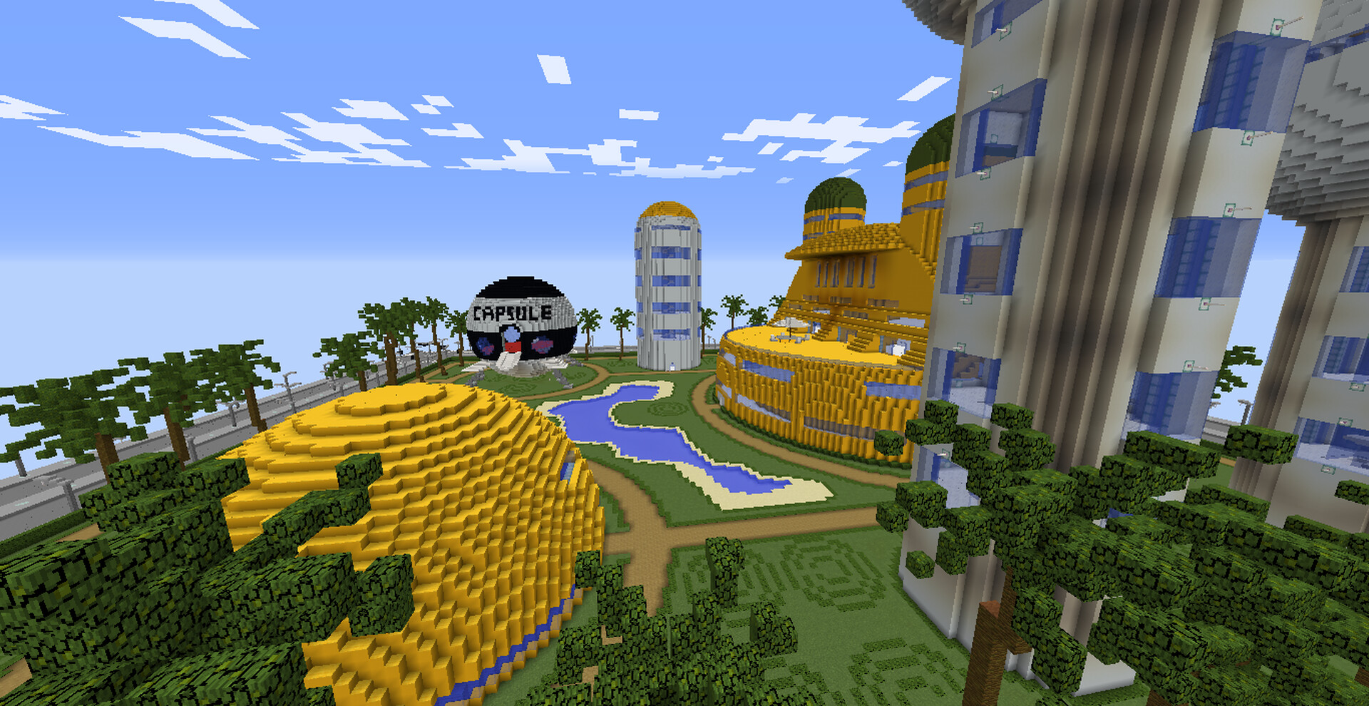 Dragon Ball Capsule Corp. In Minecraft Minecraft Map
