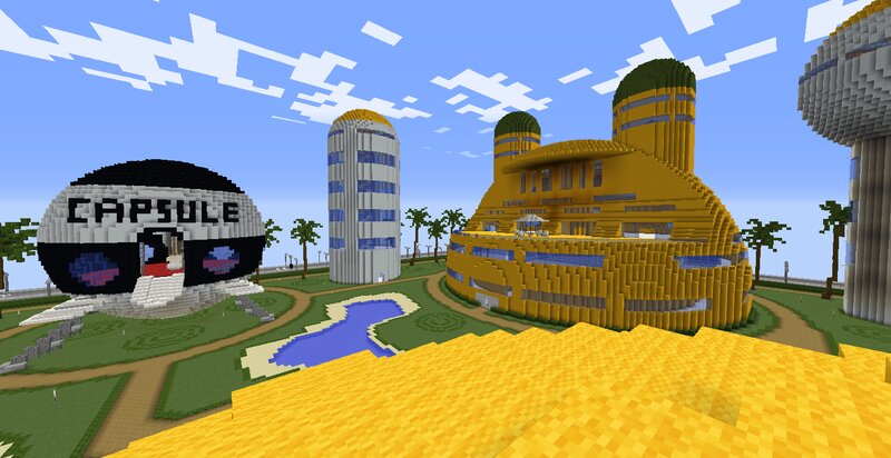 Dragon Ball Capsule Corp. In Minecraft Minecraft Map