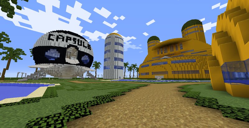Dragon Ball Capsule Corp. In Minecraft Minecraft Map