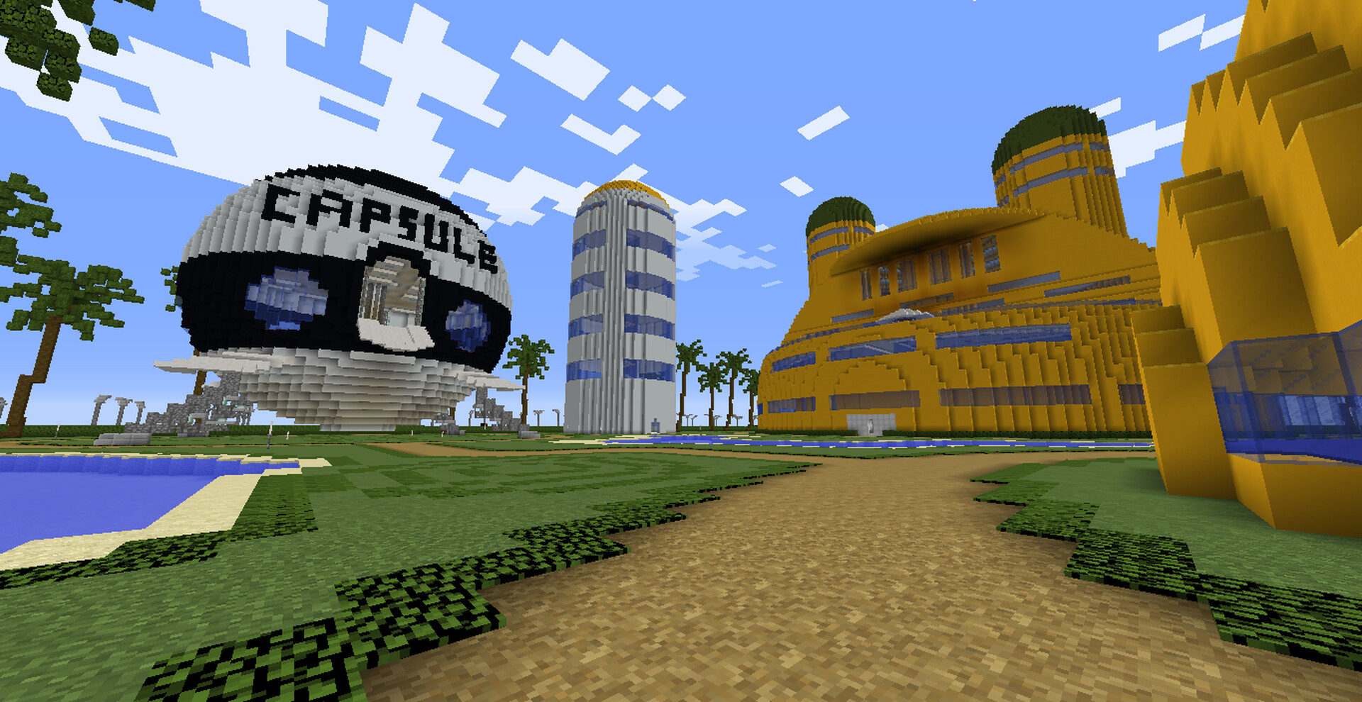 Dragon Ball Capsule Corp. In Minecraft Minecraft Map