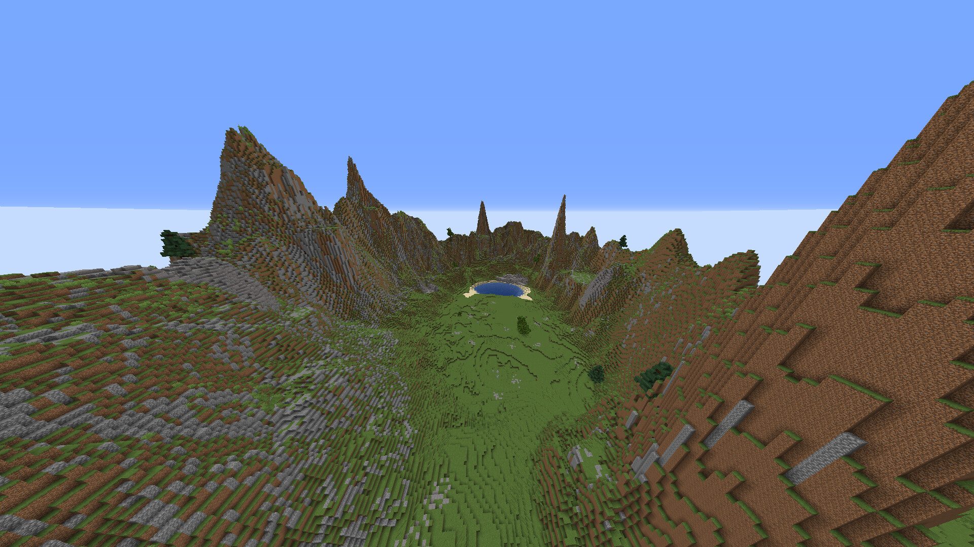 Bergmap mit Kleiner Insel Minecraft Map