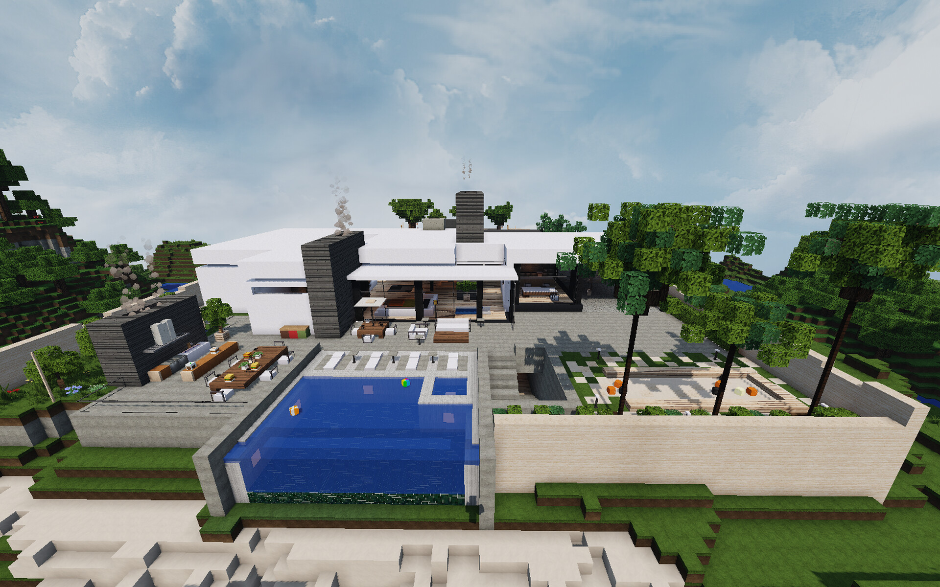 Beautiful Modern House Minecraft Map