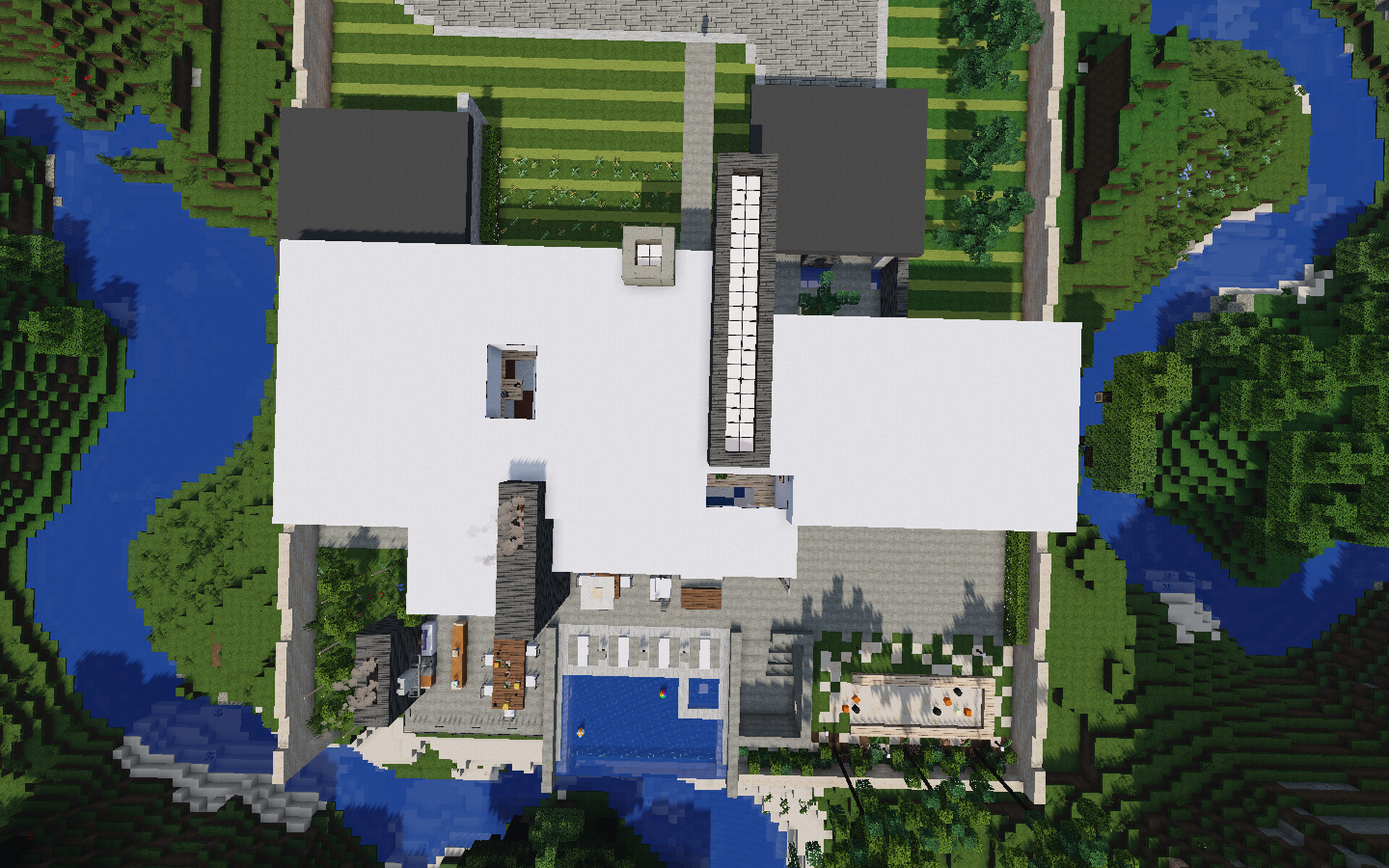 Beautiful Modern House Minecraft Map