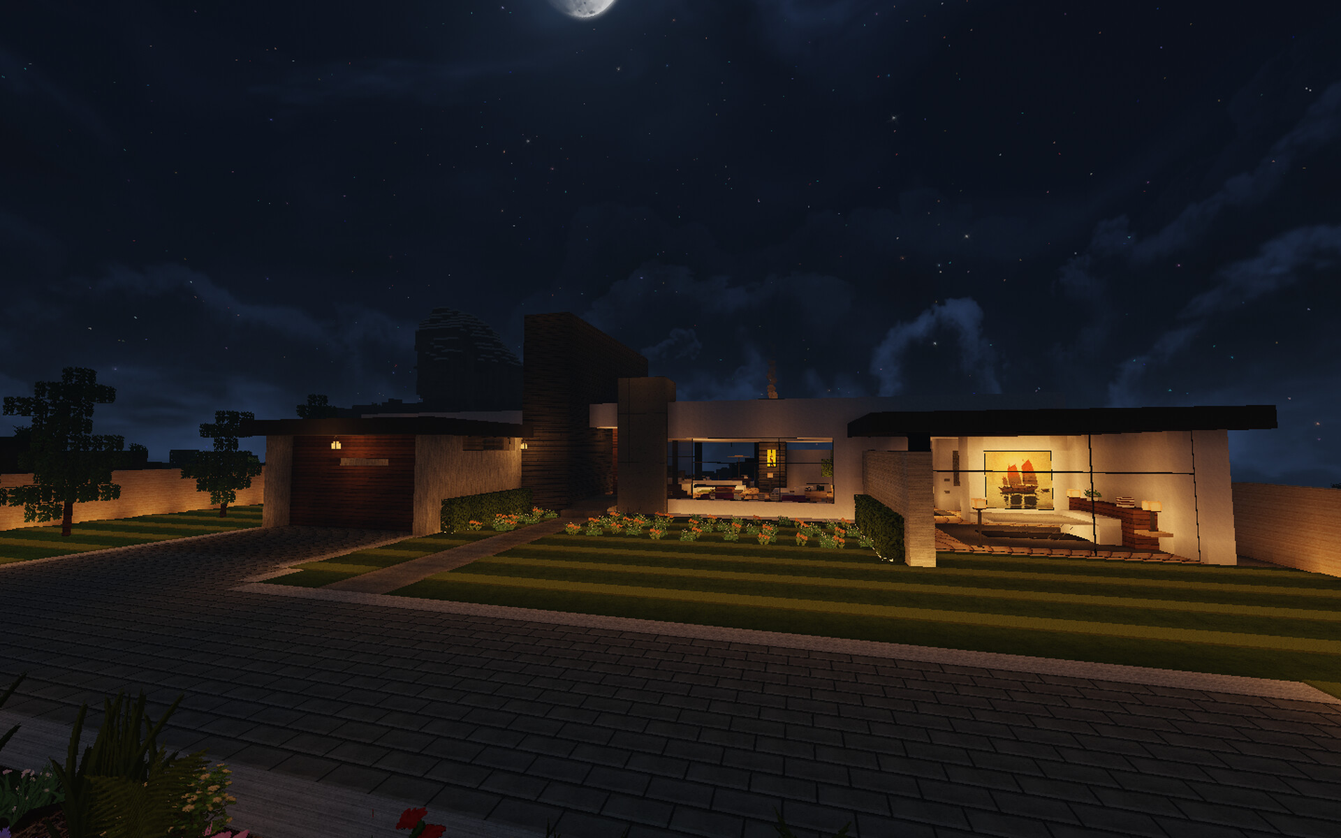 Beautiful Modern House Minecraft Map
