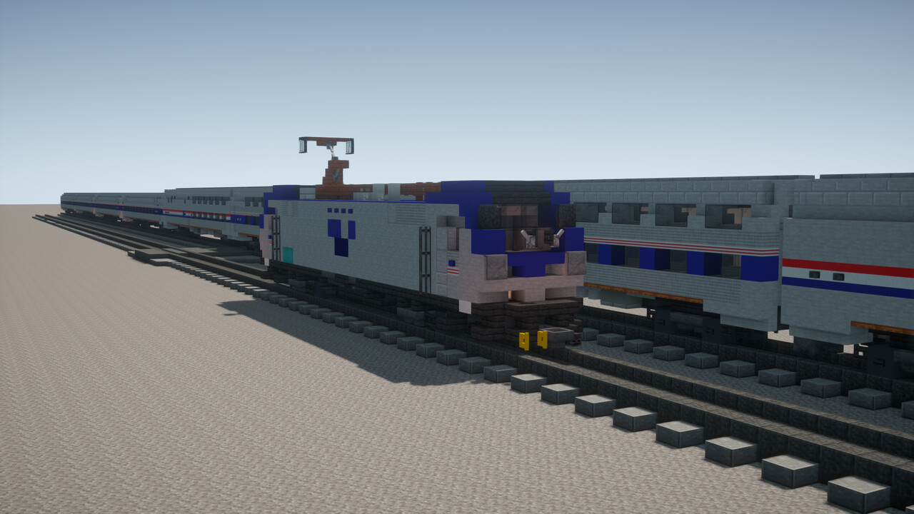AMTRAK GE P42 GENESIS, Bombardier Acela Express Minecraft Map