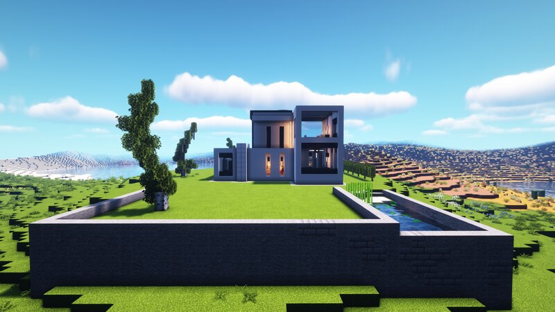 How to: Modern House // Bauhaus Style 1.16.5 Minecraft Map