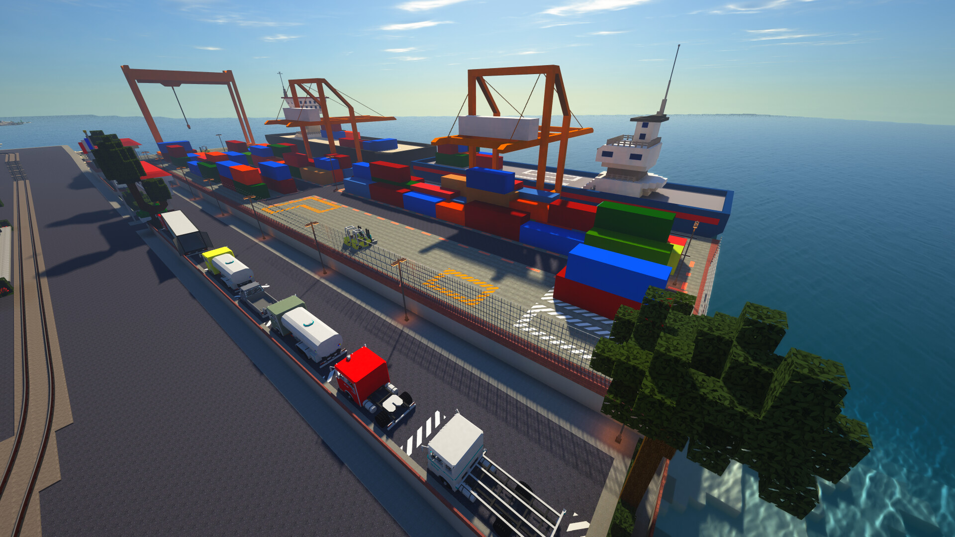 Minecraft Harbour & Industrial Zone Minecraft Map